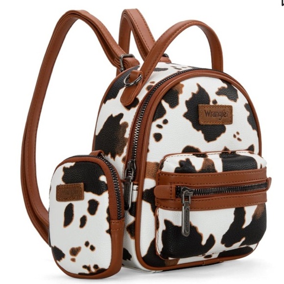 Wrangler | Bags | Wrangler Womens Cow Print Mini Backpack | Poshmark